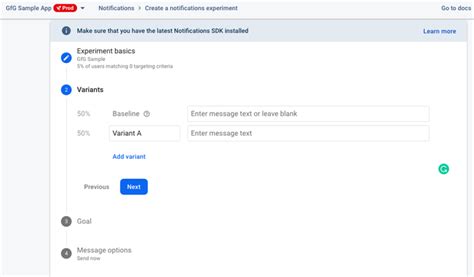 How To Use Ab Testing Console In Firebase Geeksforgeeks