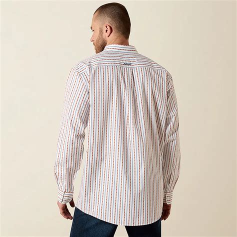 Ariat Mens Wrinkle Free Augustine Classic Fit Long Sleeve Shirt Academy