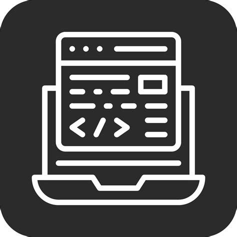 Laptop Coding Vector Icon 36740987 Vector Art At Vecteezy