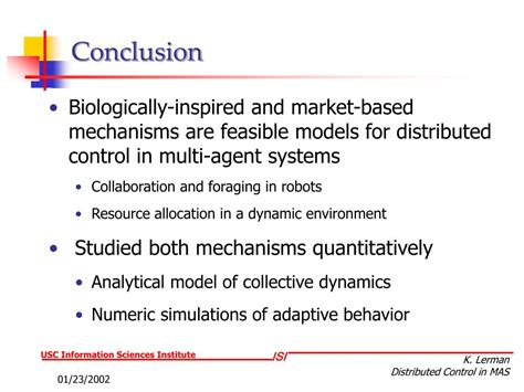 Ppt Distributed Control In Multi Agent Systems Design And Analysis Powerpoint Presentation