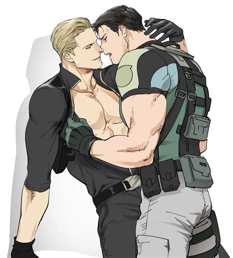 Chris Redfield And Albert Wesker Resident Evil And 1 More Drawn By Tatsumi Psmhbpiuczn