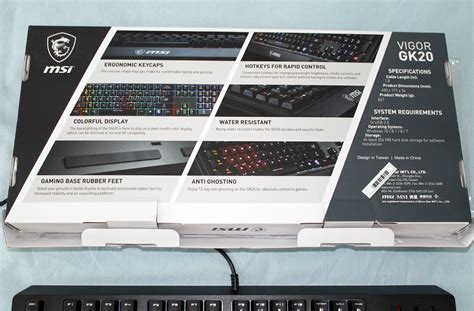 Обзор игровой клавиатуры MSI Vigor GK20 RU Обзоры пользователей