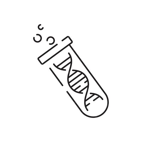Premium Vector Genetic Engineering Vector Line Icon Genetics Lab