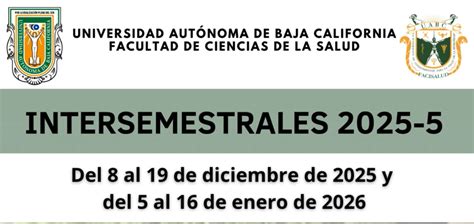 Cursos Intersemestrales 2025 5 Facisalud Uabc Facisalud