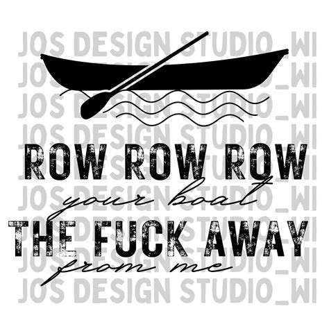Row Row Row Your Boat Design Etsy