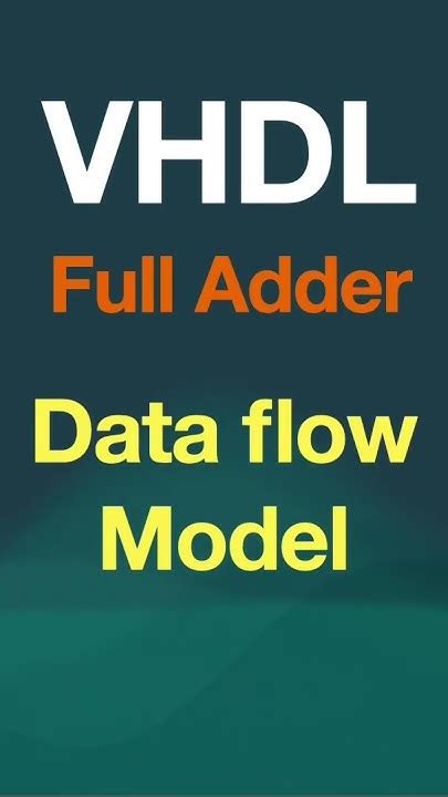 Vhdl Code Fa Youtube