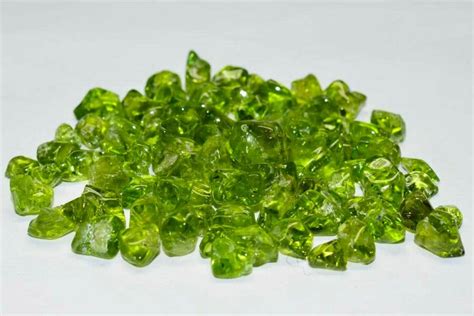 Peridot Rough Matrix Rock Chasing
