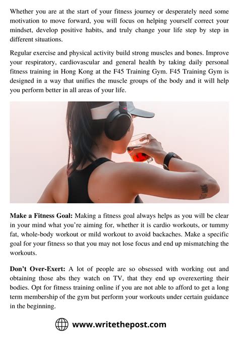 Ppt Best Tips For Personal Fitness Training Powerpoint Presentation