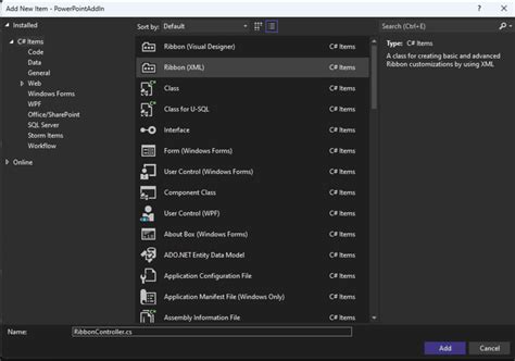 Creating Powerpoint Add In Using Vsto