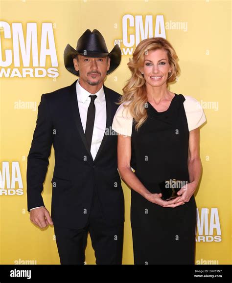 Faith Hills And Tim Mcgraw Arriving At The 46th Annual Country Music