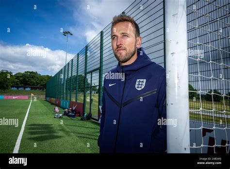 England Captain Harry Kane During A Visit By The Prince Of Wales To St Georges Park In Burton