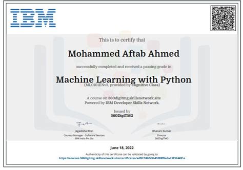 Mohammed Aftab Ahmed On Linkedin June 2022i Completed My Machine