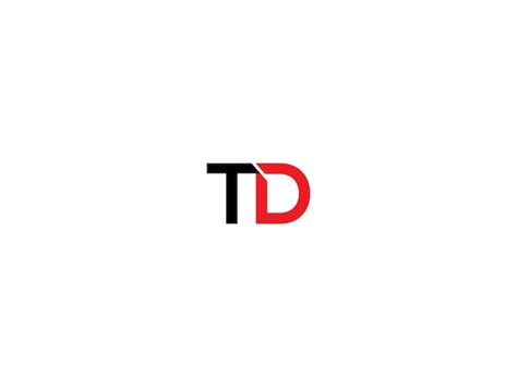 Premium Vector Td Logo Design