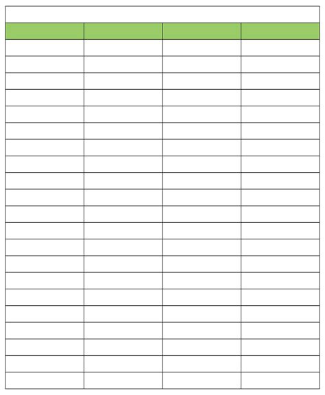 5 Column Lined Paper Template Printable Lined Paper Free Paper