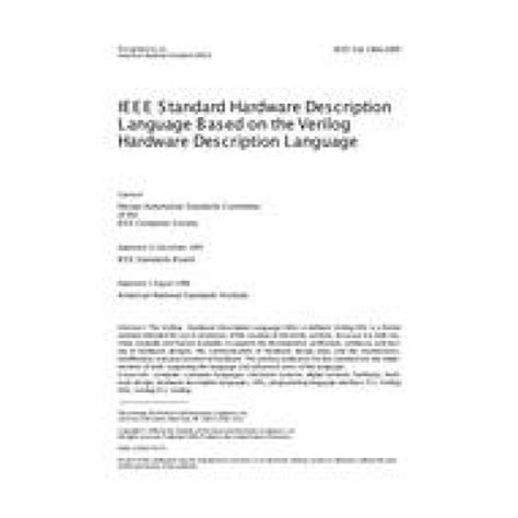Ieee 1364 1995 Standard Pdf Standard Pdf Site