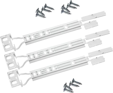 Spares2go Door Plastic Mounting Bracket Fixing Slide Kit For Electrolux