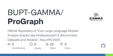 Github Bupt Gammaprograph Official Repository Of Can Large Language Models Analyze Graphs