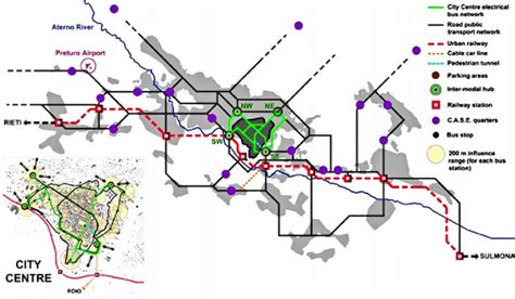Proposed Public Transport Network Layout Within The Territorial City Of Download Scientific