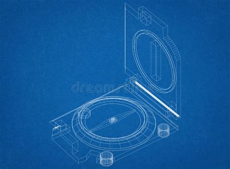 Compass On Blueprint Stock Photo Image Of Planning Build