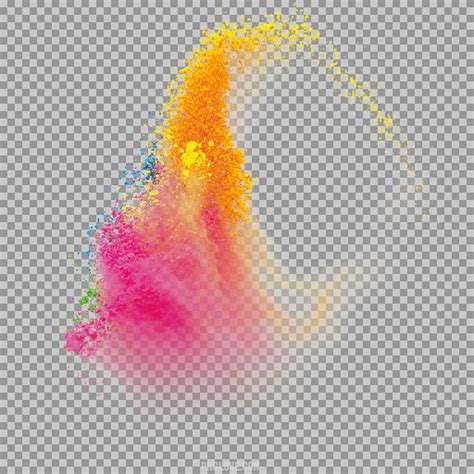 Colorful Powder Splash Png Free Holi Color Explosion