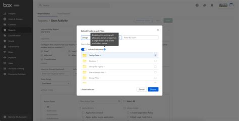 Include Subfolders Toggle For User Activity Reports May 2023 Box