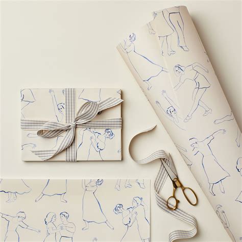Dancers Single Sheet Wrapping Paper Berylune