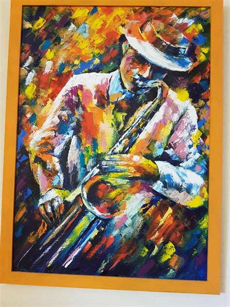 Картина «Саксафонист от художника Дмитрия Зайцева Картины от современных художников