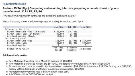 Solved Required Information Problem 15 2a Algo Computing