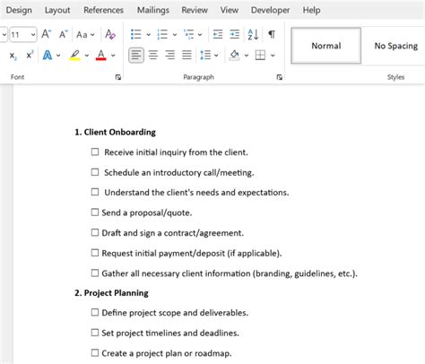How To Create A Checklist In Microsoft Word Clickup