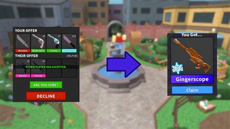 Inventory To Gingerscope Mm2 Trading Challenge Youtube
