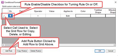 Adding Conditional Formatting Rules For Onepager Pro For Version 70