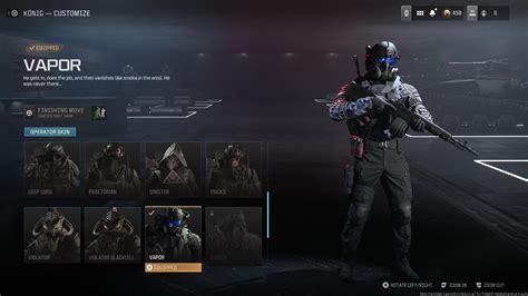 Vapor Operator Skin For Konig Rmodernwarfareiii