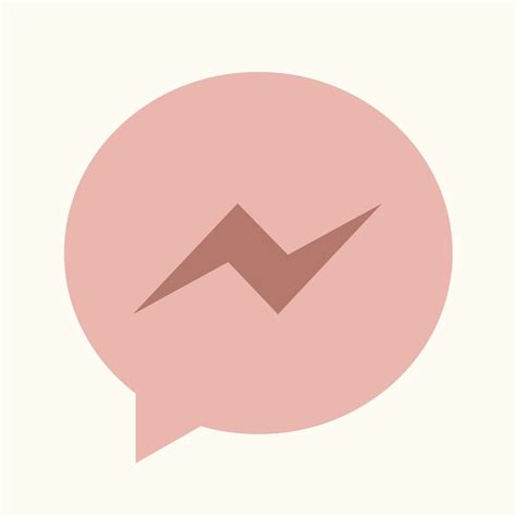 Messenger Aesthetic Icon Facebook Messenger App Icon Vector Free