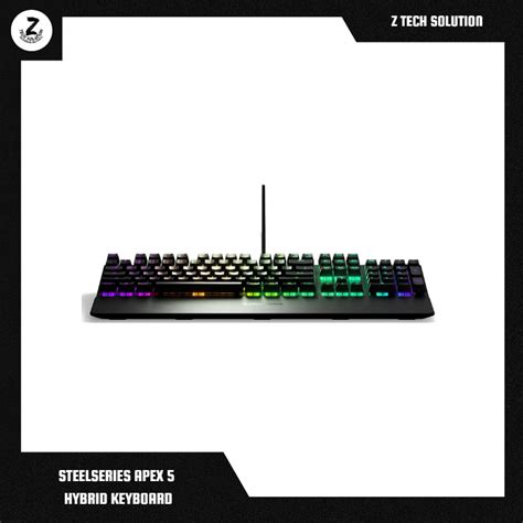 STEELSERIES APEX RGB HYBRID MECHANICAL GAMING KEYBOARD Z TECH SOLUTION WORLD OF GAMERS