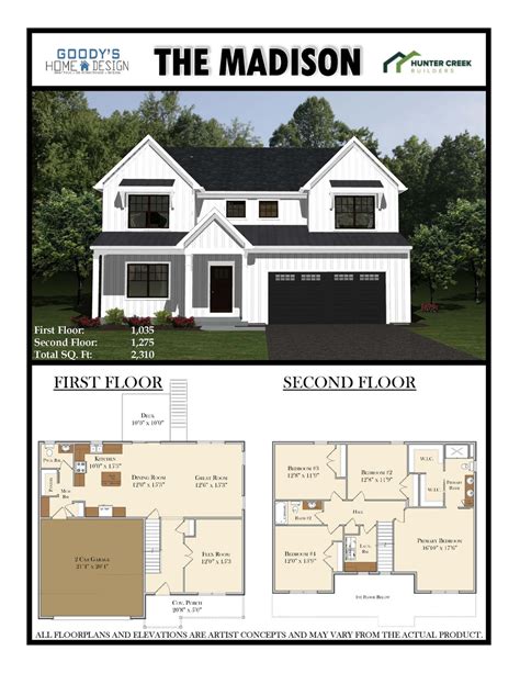 Madison Model Brochure Floor Plans