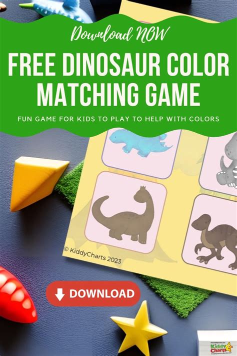 Dinosaur Color Game Match The Dinos With Their Eggs