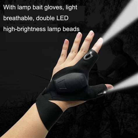 Usb 야간 낚시 장갑 Led 손전등 빛나는 낚시 조명 손가락 램프 스타일 사각형 상자 모델 2