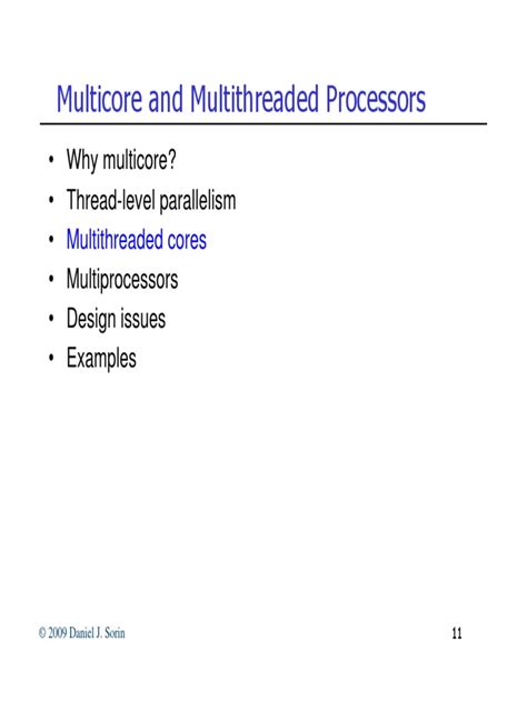 Multicore And Multithreaded Processors Why Multicore Thread Level