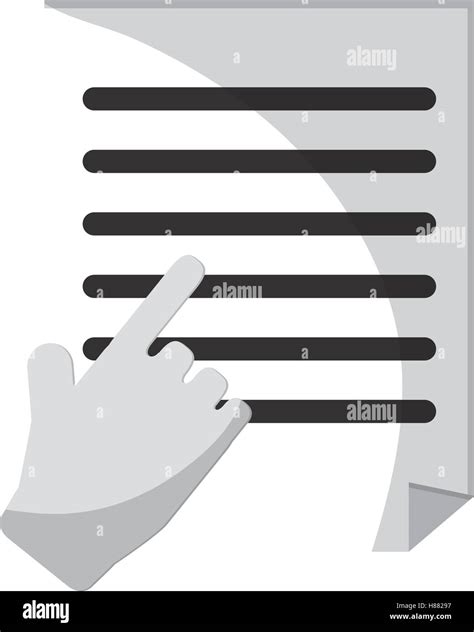 Isolated Document Paper And Cursor Design Stock Vector Image And Art Alamy