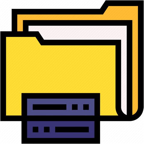 Folder File Storage Network Server System Database Icon Download On Iconfinder
