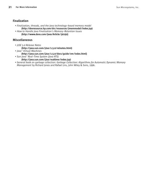 Memory Management In The Java Hotspot Virtual Machine