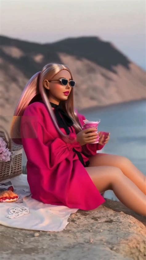 Эффект Barbie на видео в 2023 г Барби Фотосессия Маска
