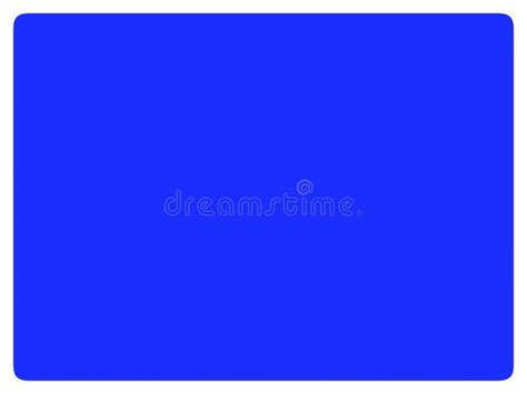 Solid Blank Empty Blue Rectangle Screen Abstract With White Outline