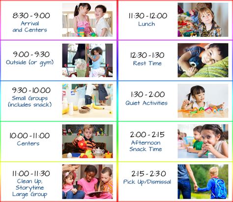 Impressive Daily Programme For Ecd Centre Preschool Certificates And Awards