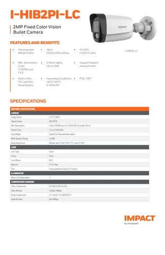 I Hib2pi Lc 2mp Fixed Color Vision Bullet Camera At Best Price In Solapur