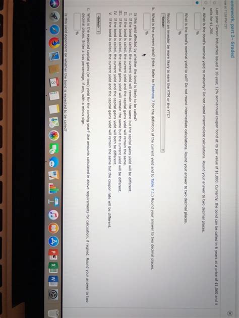 To Earn The YTM Or The YTC Is This Yield Affected By Chegg Com