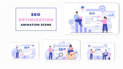 SEO Optimization Animation Scene After Effects Project Files VideoHive