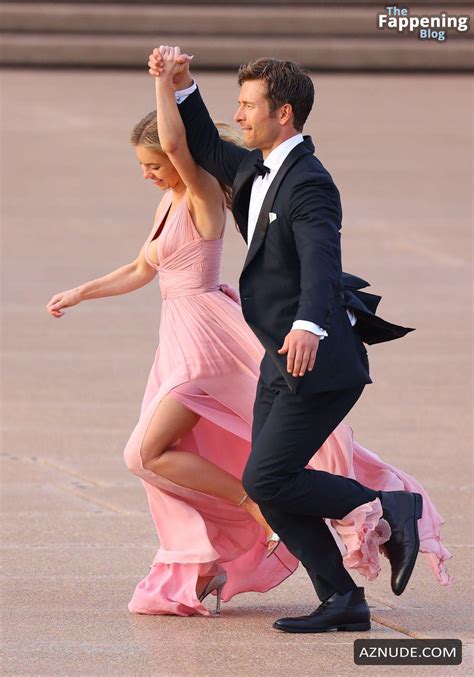 Sydney Sweeney Sexy Seen With Glen Powell Lock Lips In Front Of The