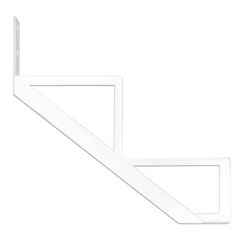 2 Steps Aluminum Stair Stringer Collection 11 10 14 White