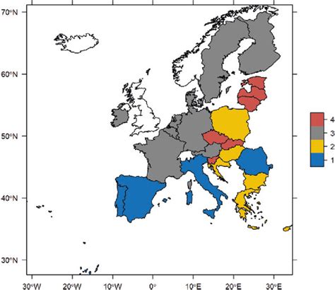 2 Lung Cancer Clustering Results Presented On The Map Of Europe Source Download Scientific